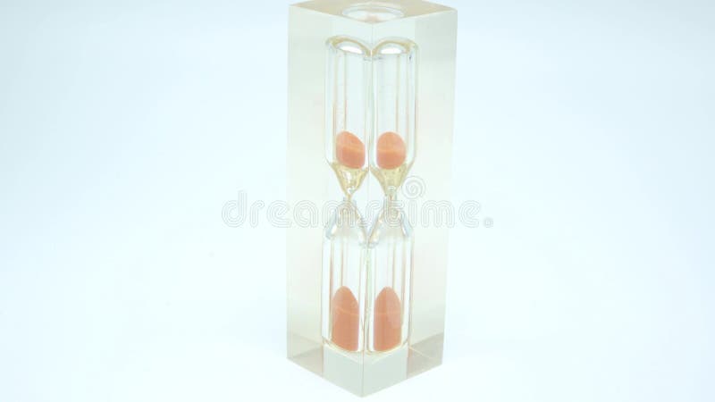 Orange hourglass stock video. Video of passing, instrument - 133322849