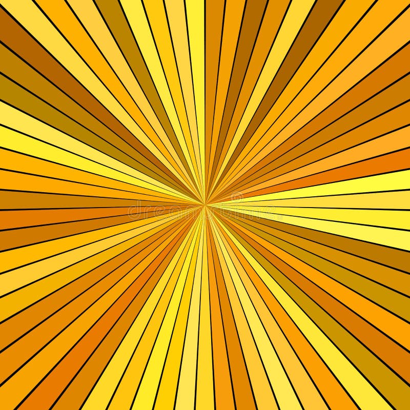 Orange Hypnotic Abstract Ray Burst Background from Striped Rays Stock ...