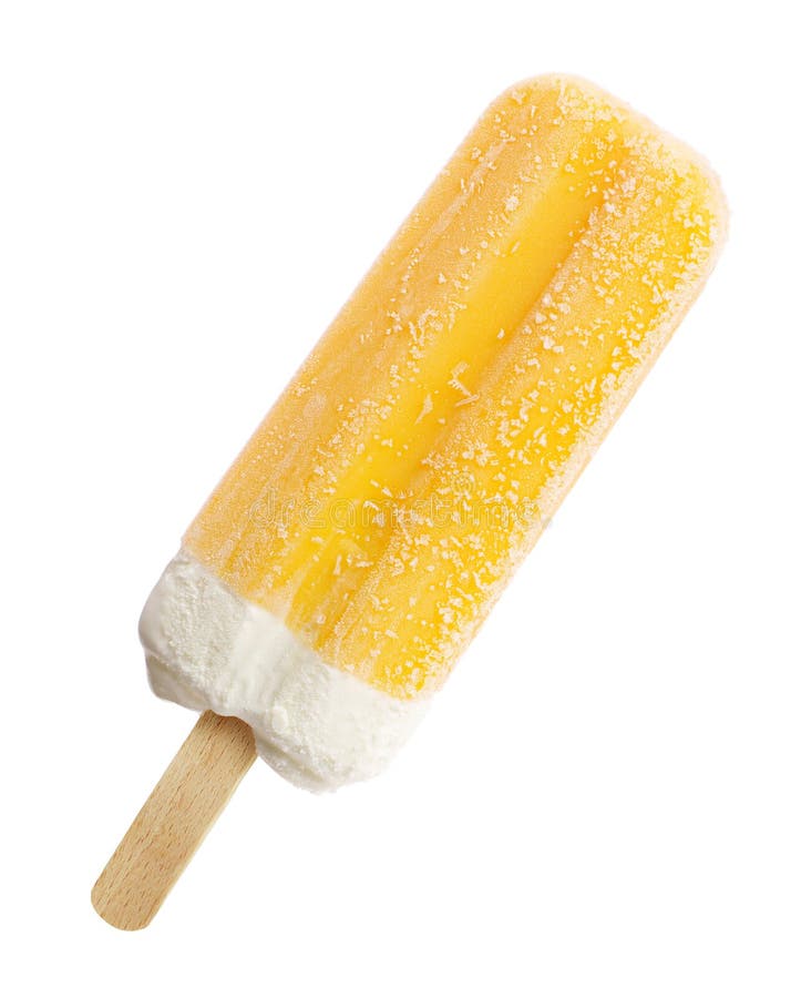Orange Flavor Ice Candy Isolated Stock Photo - Image of dairy, cold ...