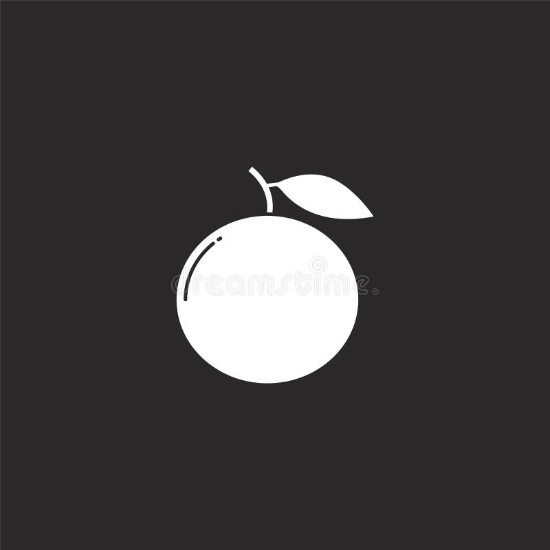 Orange Icon. Filled Orange Icon for Website Design and Mobile, App ...