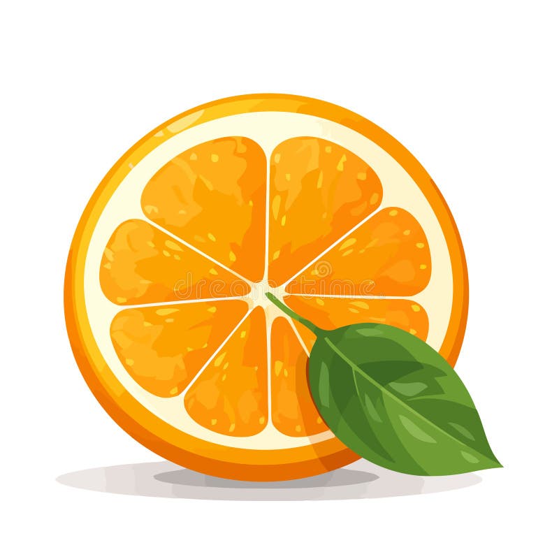 Orange Icon. Orange Image Isolated Stock Vector - Illustration of fresh ...