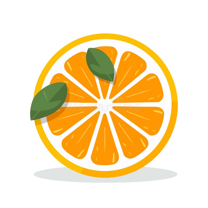 Orange Icon. Orange Image Isolated Stock Vector - Illustration of ...