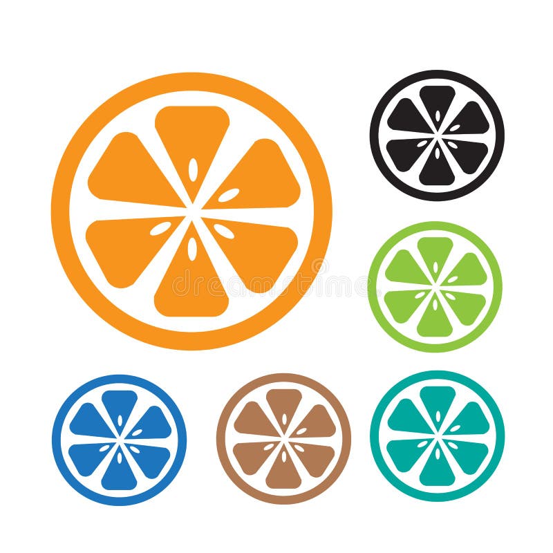 Orange icon stock vector. Illustration of agriculture - 64776245