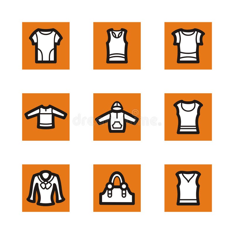 Orange icon series stock illustration. Illustration of dish - 2466263