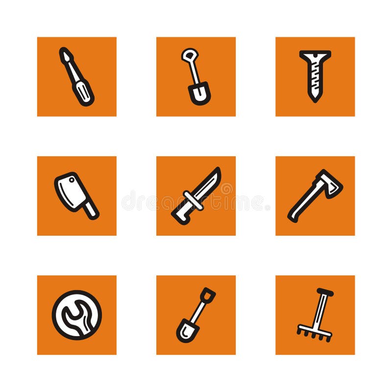 Tools Icon Series stock vector. Illustration of chimney - 1971812