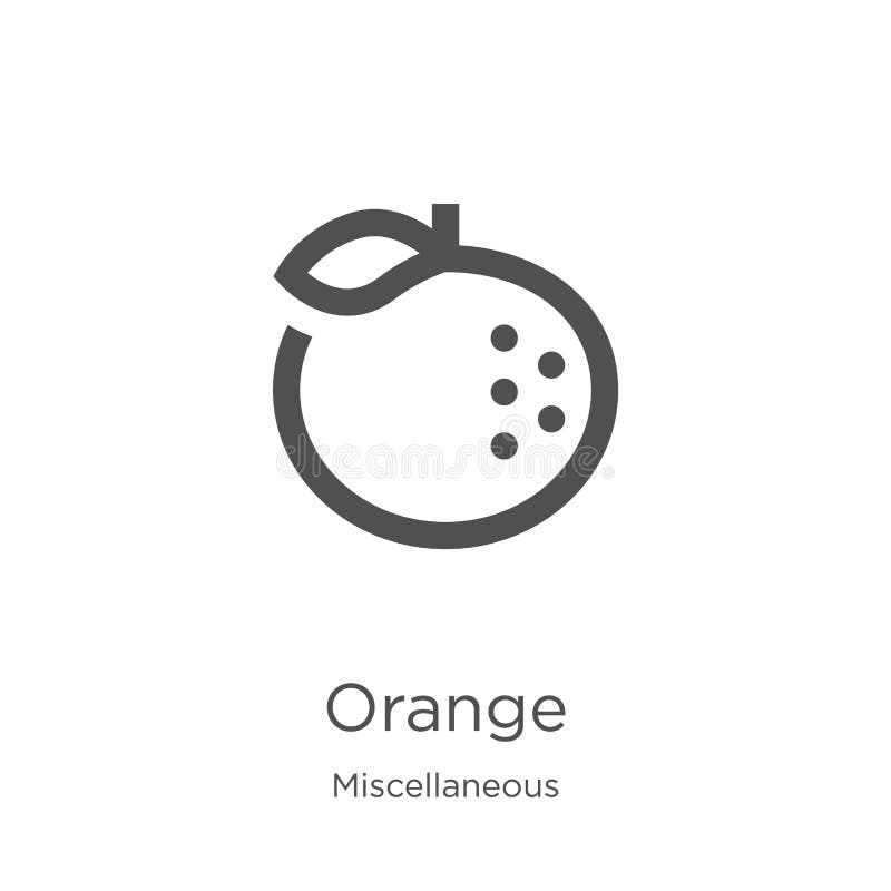 Orange Icon Vector from China Collection. Thin Line Orange Outline Icon ...