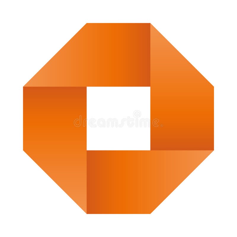 Orange Infinity Symbol Icon. 3D-like Gradient Design Effect Stock ...
