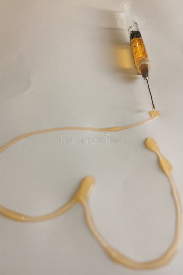 A orange injection stock photo. Image of color, medicine - 191273962