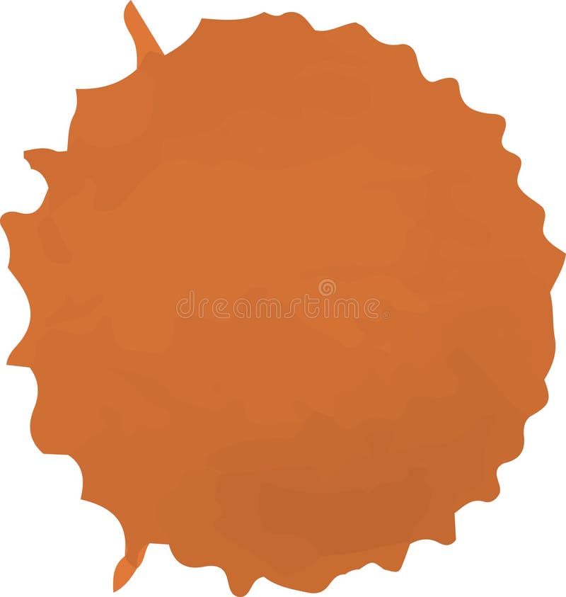 Orange Ink Splatter. Unique Shape and Pattern Stock Illustration ...