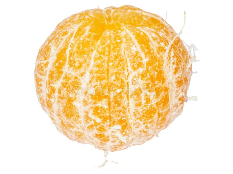 Orange Inside Peeled on a White Background Stock Photo - Image of juicy ...