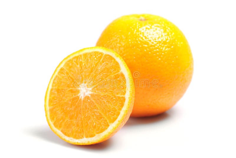 Orange isolated stock photo. Image of ripe, fruit, white - 16487414