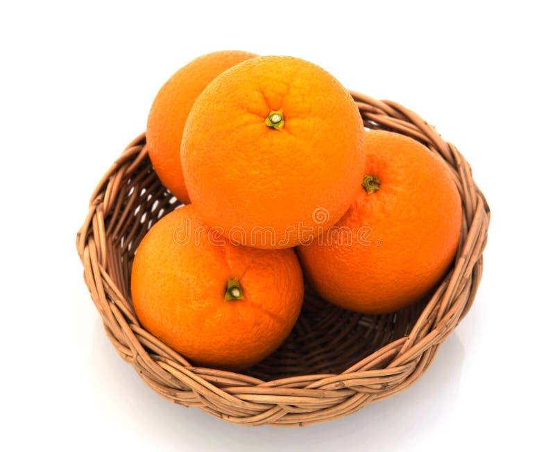 Orange Isolated on White Background Stock Photo - Image of citrus ...