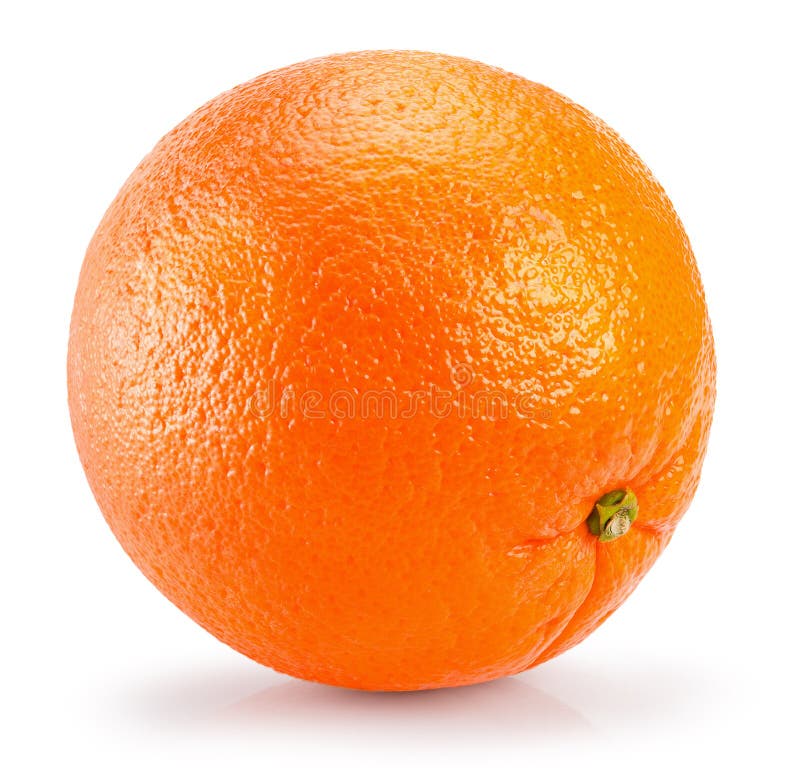 Orange Isolated on a White Background Stock Image - Image of tasty ...