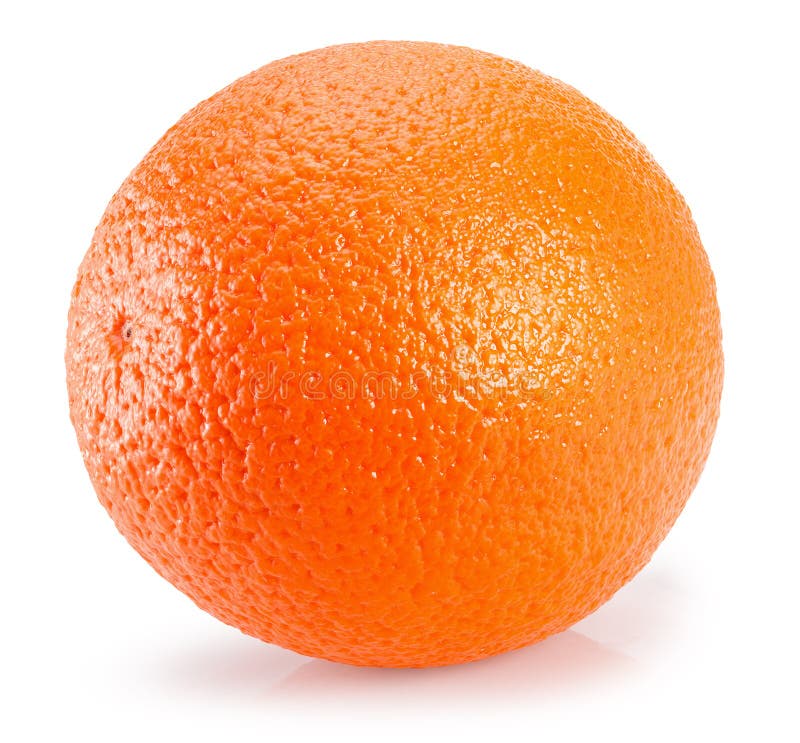 Orange Isolated on a White Background Stock Photo - Image of fresh ...