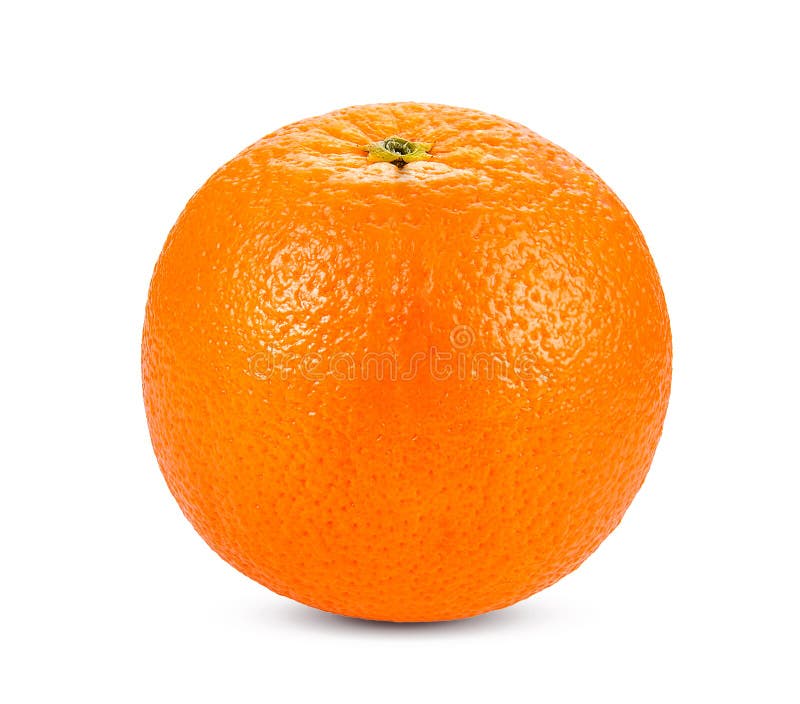 Orange Isolated on White Background Stock Image - Image of diet ...