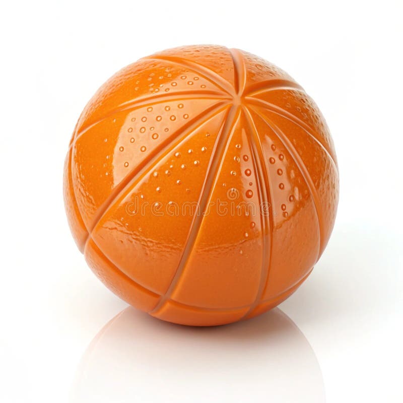 Orange Item 3D Rendered Design Isolated Stock Illustration ...