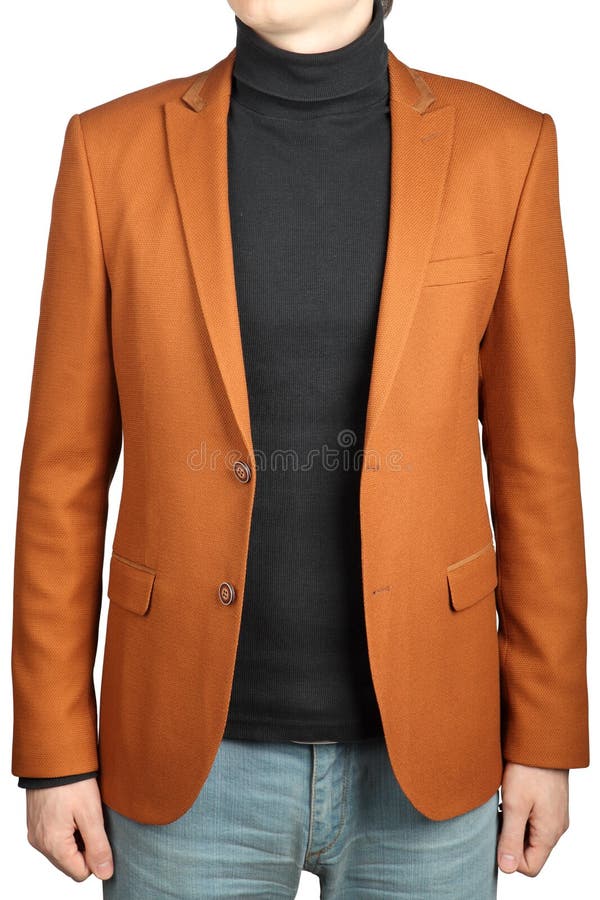 Orange Jacket Suit for Men. Stock Image - Image of clay, orange: 47964135