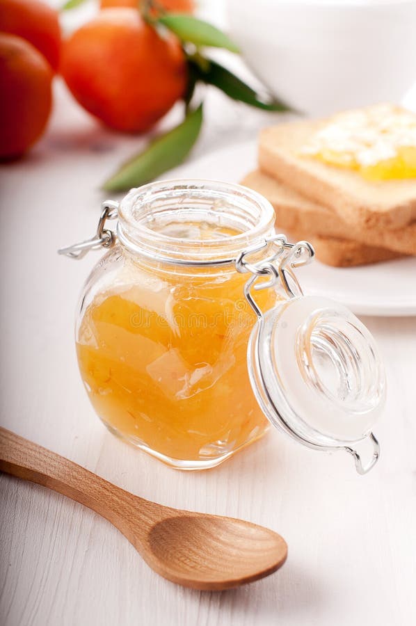 Orange jam stock photo. Image of toast, healthy, tasty - 22600082