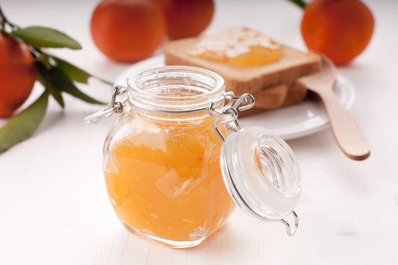 Orange jam stock photo. Image of tasty, orange, delicious - 22600106
