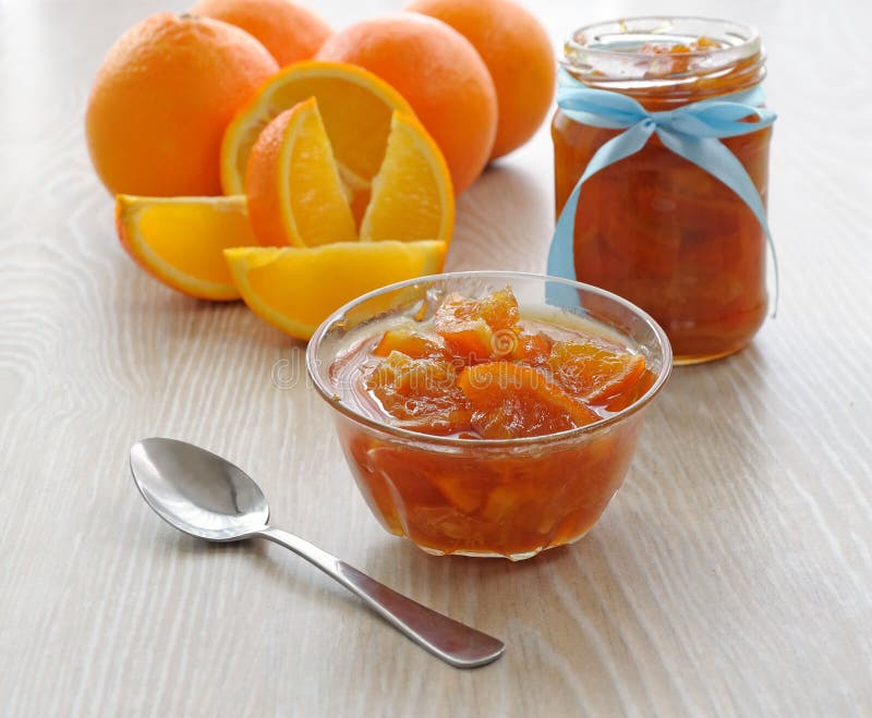 Orange jam stock photo. Image of calories, bank, home - 22857478