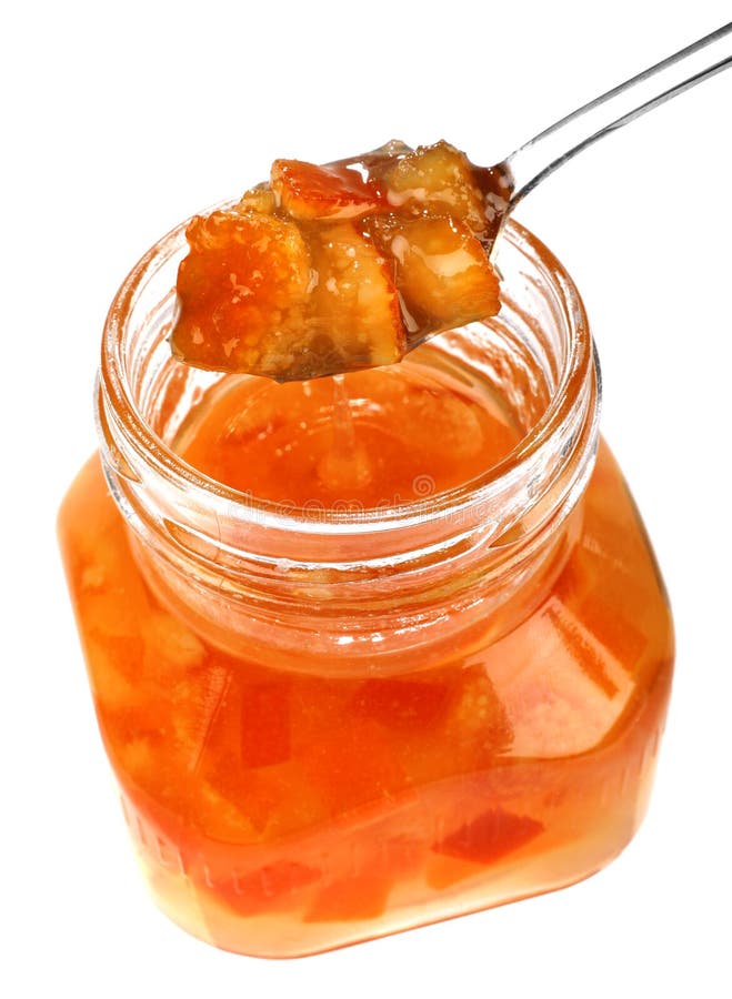 Orange jam stock photo. Image of cutting, confiture, juicy - 5143680