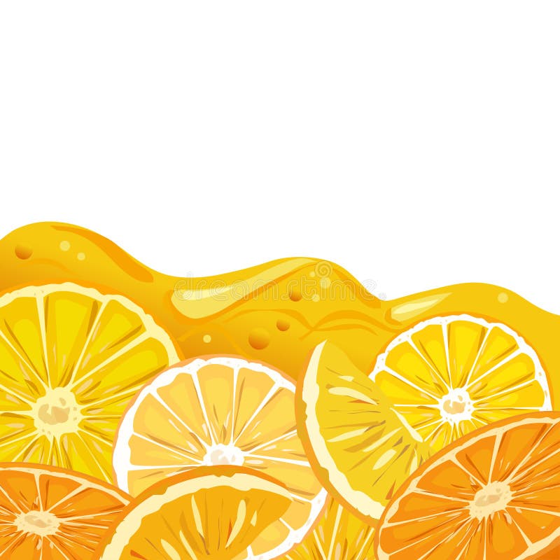 Orange juice background stock vector. Illustration of nature - 42700365