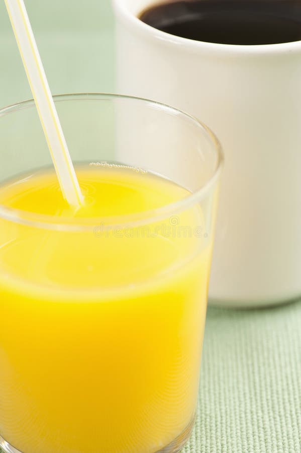 Orange juice and coffee stock photo. Image of people - 22504402