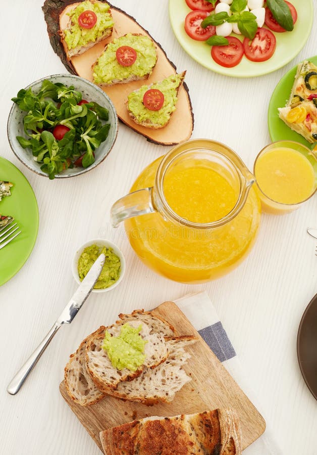 Orange Juice on Dinner Table Stock Image - Image of fruit, party: 112976711