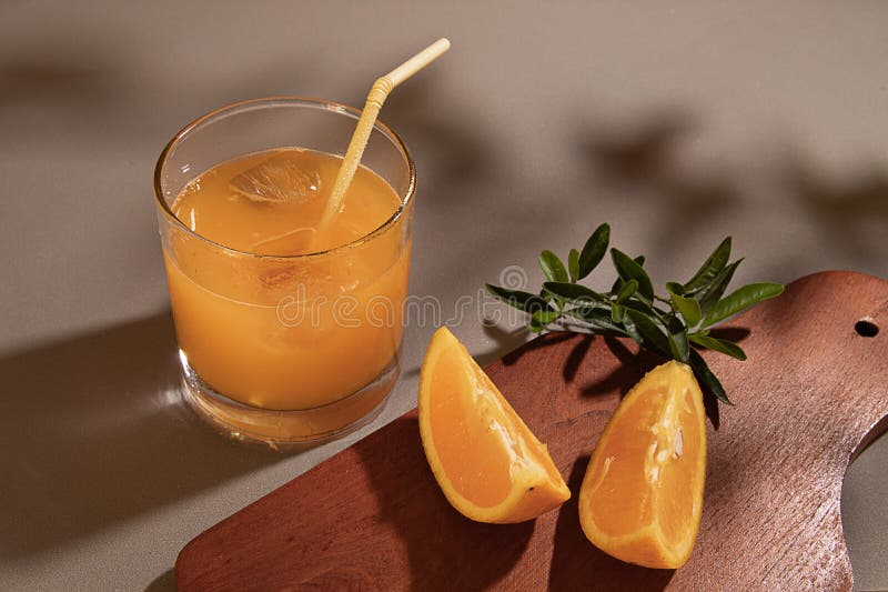 Refresh Your Body and Mind with Pure Orange Juice Stock Image - Image ...