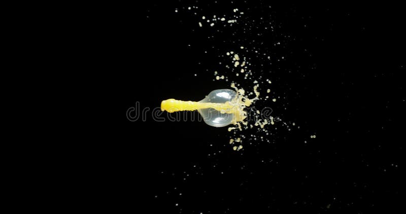 Orange Juice Exploding and Splashing on Black Background, Slow Motion ...