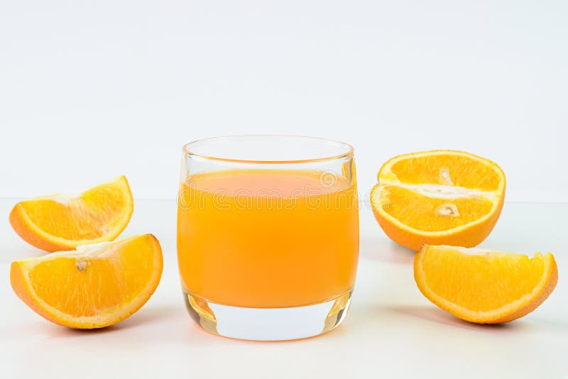 Orange Juice in a Glass Cup Stock Image - Image of food, oranges: 263525179