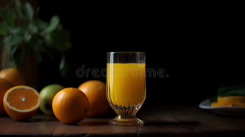 Orange Juice, Image Ai Generated Stock Illustration - Illustration of ...