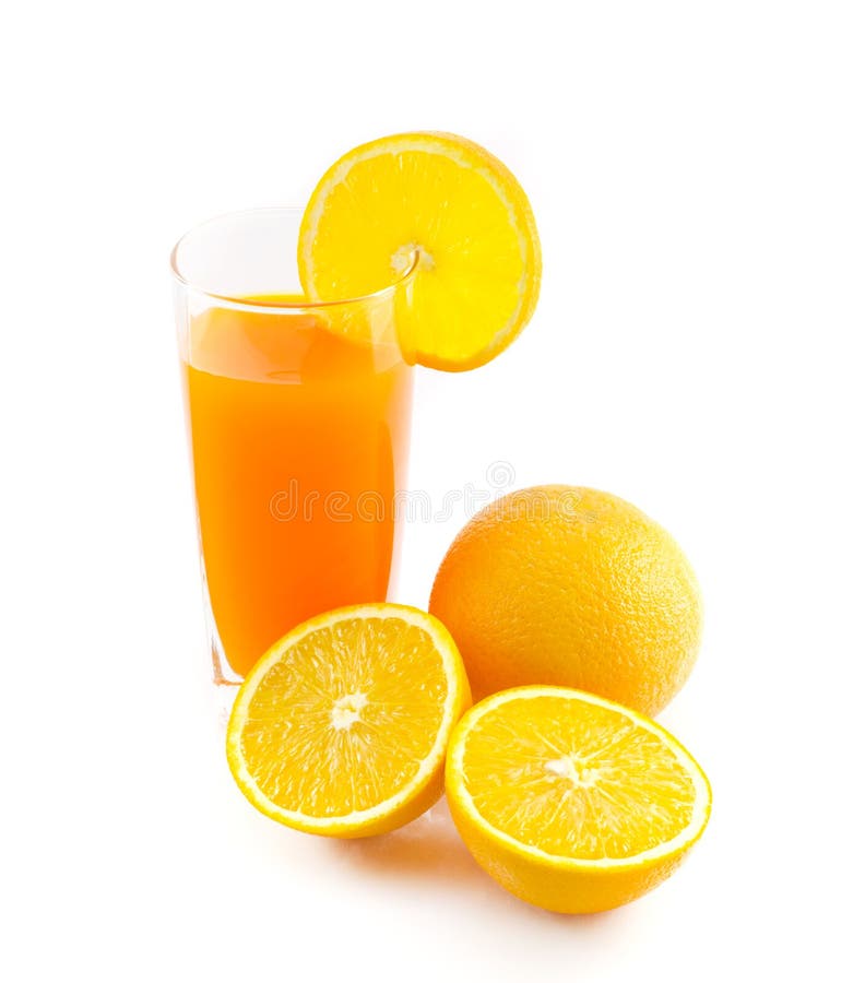 Orange juice and slice stock image. Image of healthy - 52463431