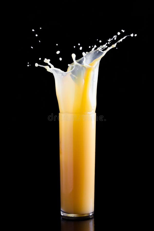 Orange soda splash stock photo. Image of cups, edible - 16360542