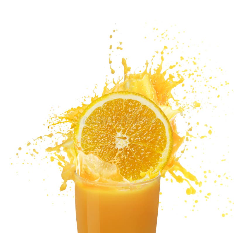 Orange juice splashing stock photo. Image of motion, health - 41083130