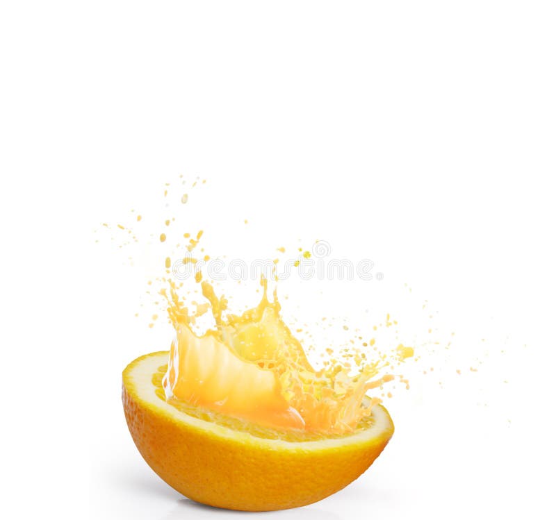 Orange juice splashing stock photo. Image of flowing - 41670962