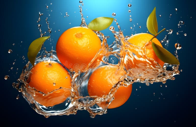 Orange Juice, Orange Water Splash, Stock Photo - Image of isolated ...