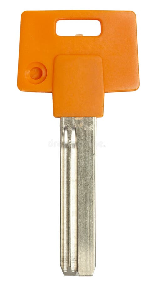 Isolated Orange Key stock image. Image of real, shot - 29802233