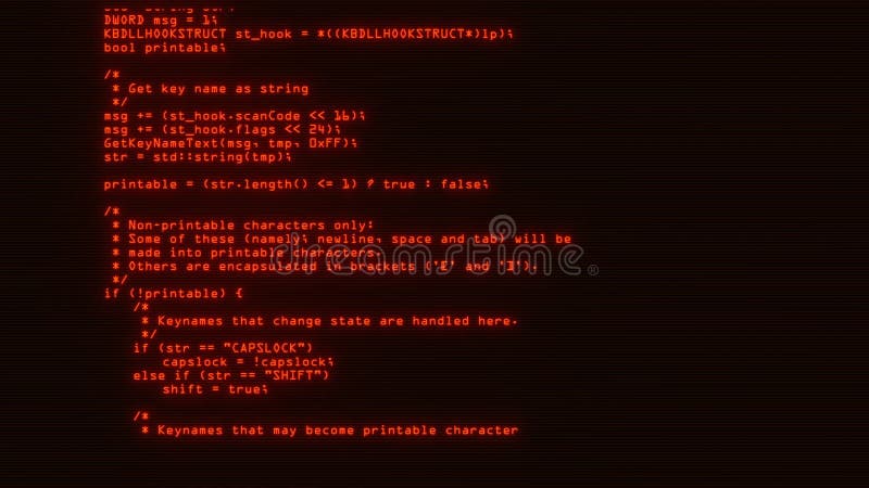 Orange Hacker Digital Text Motion Graphic Background Stock Footage ...