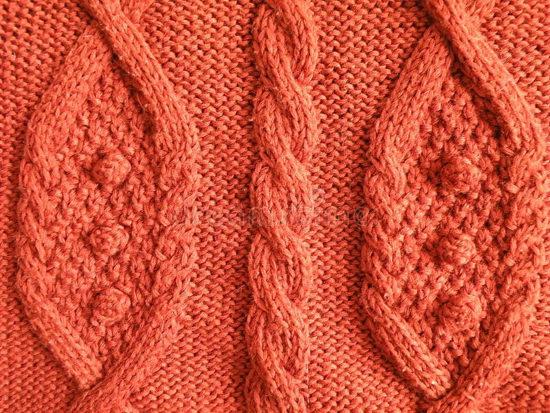 Orange knitting stock image. Image of wool, details, craftsmanship ...