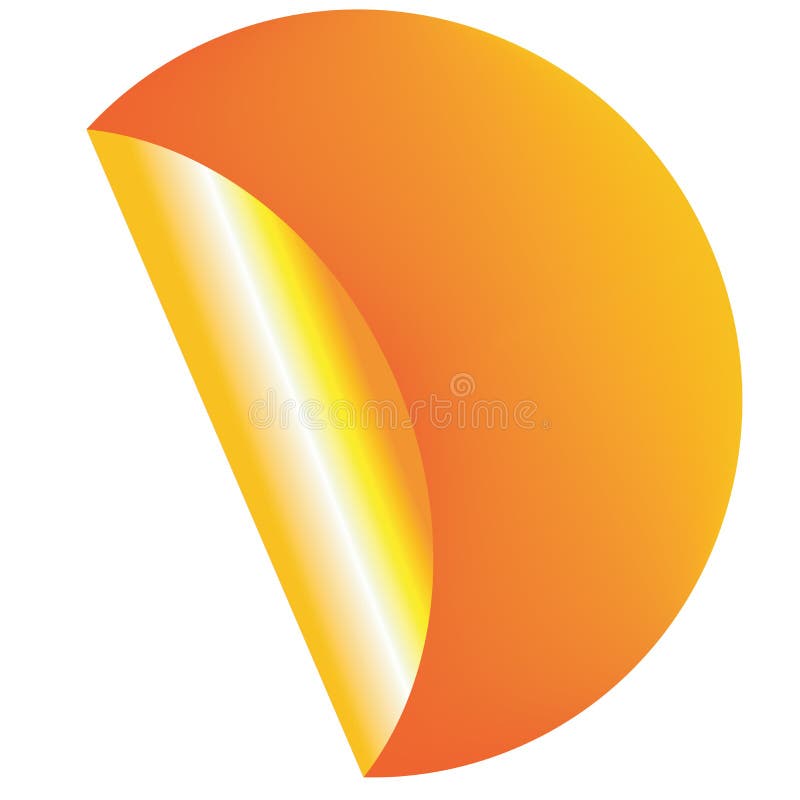 Orange label stock vector. Illustration of design, green - 11699308