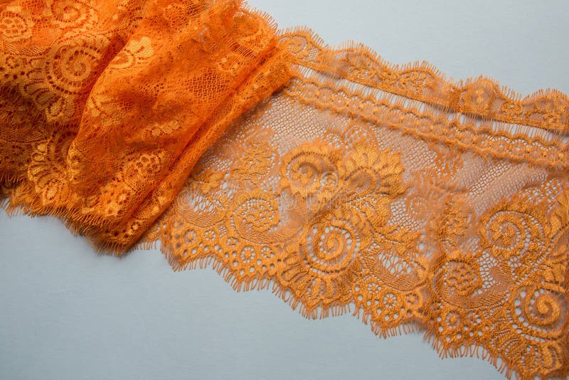 Orange lace pattern. stock photo. Image of dots, design - 12966708