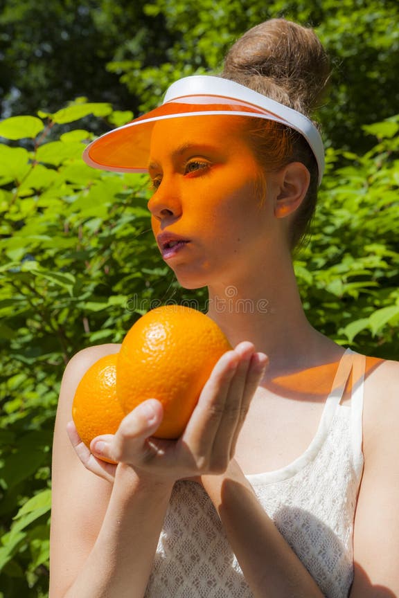 Orange Lady stock photo. Image of orange, lady, fruit - 51704460