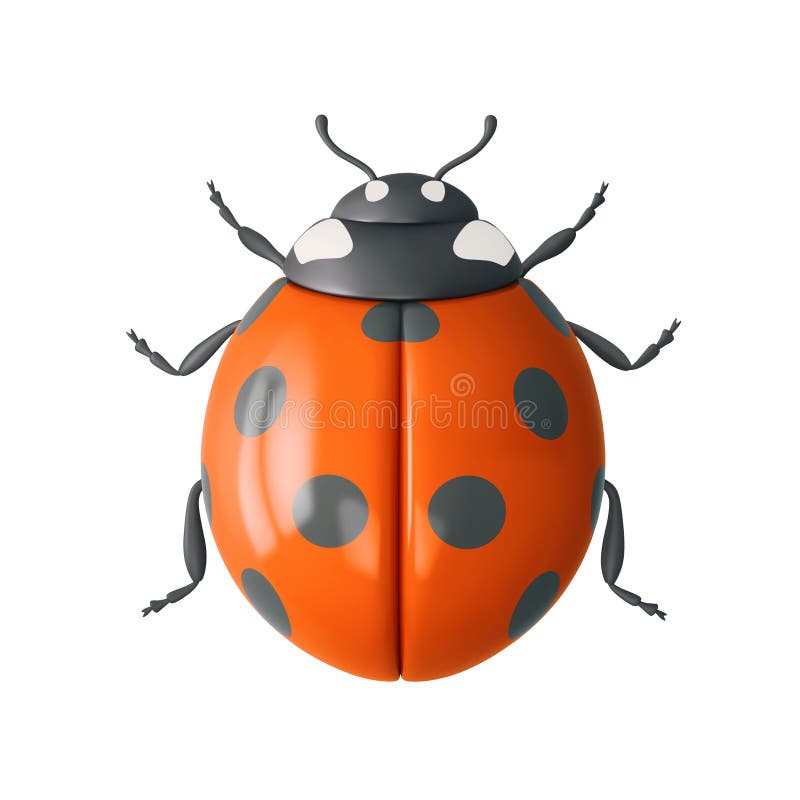 Red Ladybug Top View Stock Illustrations – 160 Red Ladybug Top View ...