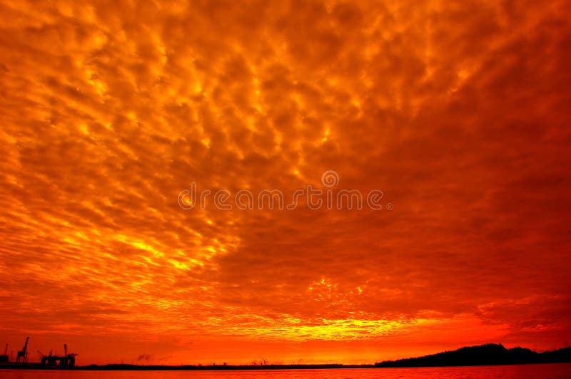 Orange Landscape Picture. Image: 5661875