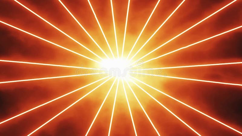 Orange Light Rays In Motion Stock Footage - Video of atomic, beauty ...