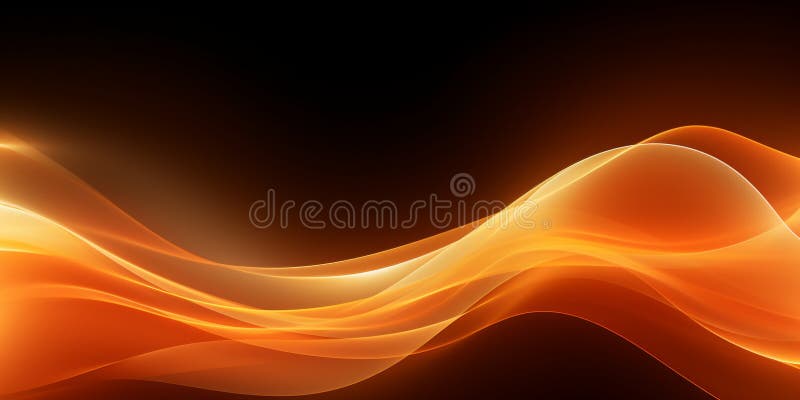 Orange LED Creative Abstract Wavy Texture. Stock Illustration ...