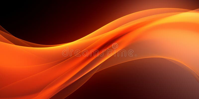 Orange LED Creative Abstract Wavy Texture. Stock Illustration ...