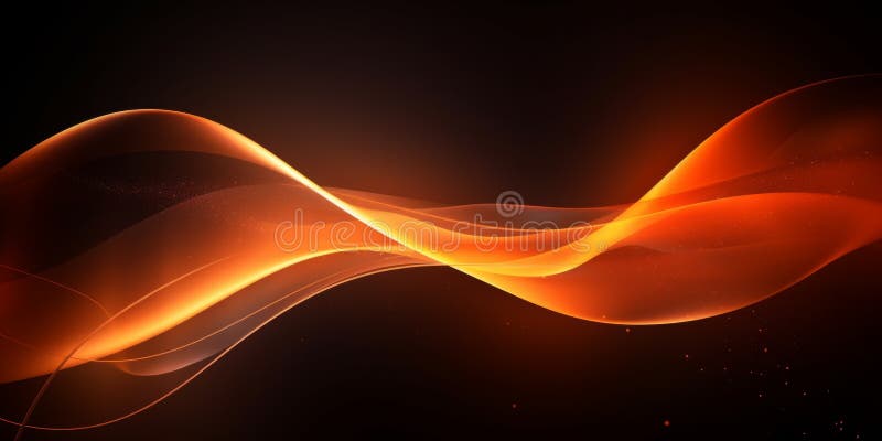 Orange LED Creative Abstract Wavy Texture. Stock Illustration ...