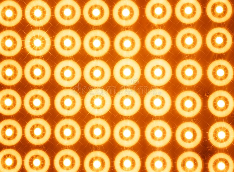 Orange Led Lines and Rows Illustration Background Stock Photo - Image ...